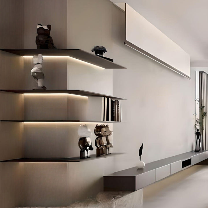 Sleek Aluminum Floating Shelves: A Contemporary Storage Solution ...