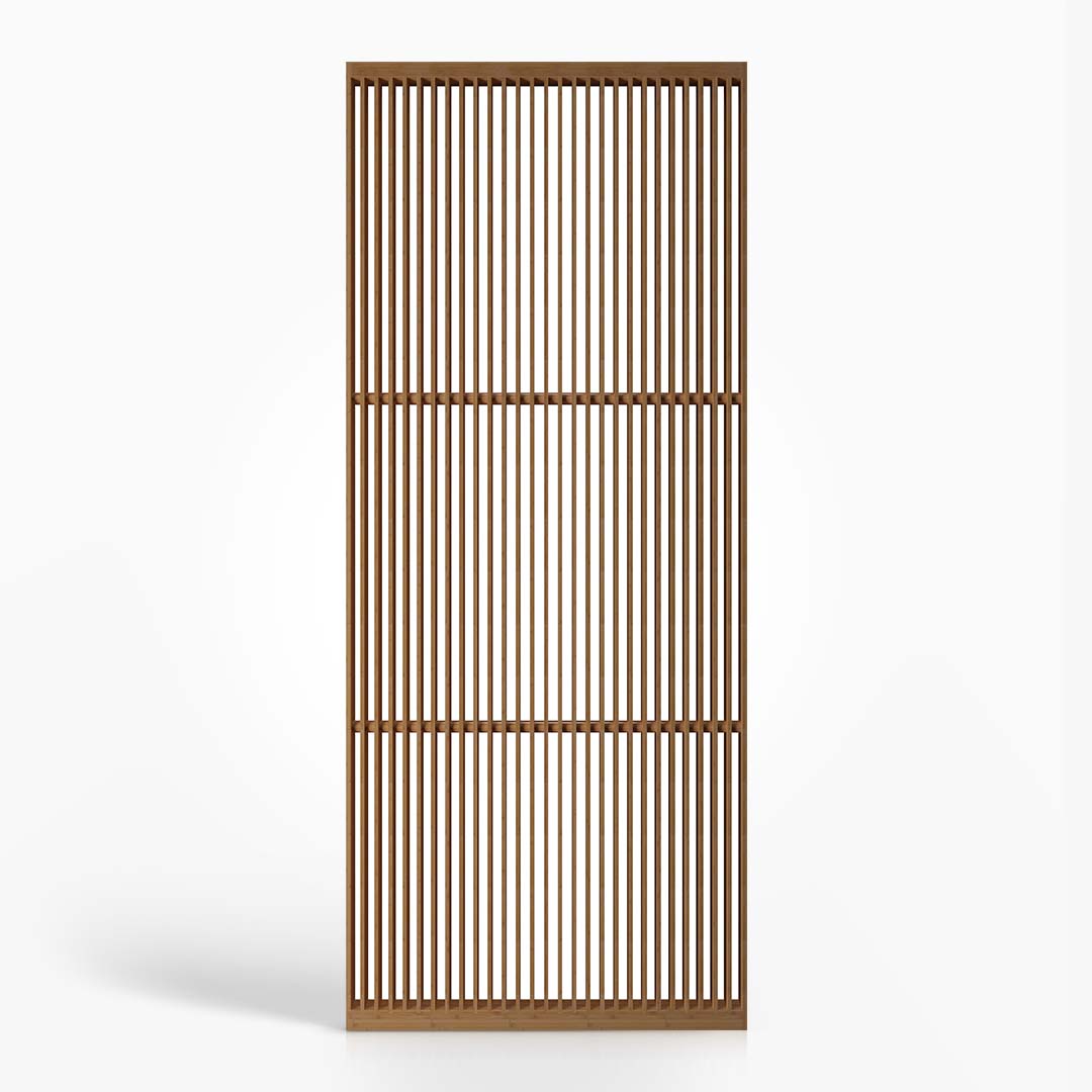 Modern Wood Slat Sliding Door | Asian Style Wood Slat Door | Modern Pi
