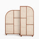 Mid Century Modern Wood Webbing Cane Panel Wall Divider Panel | Privac ...