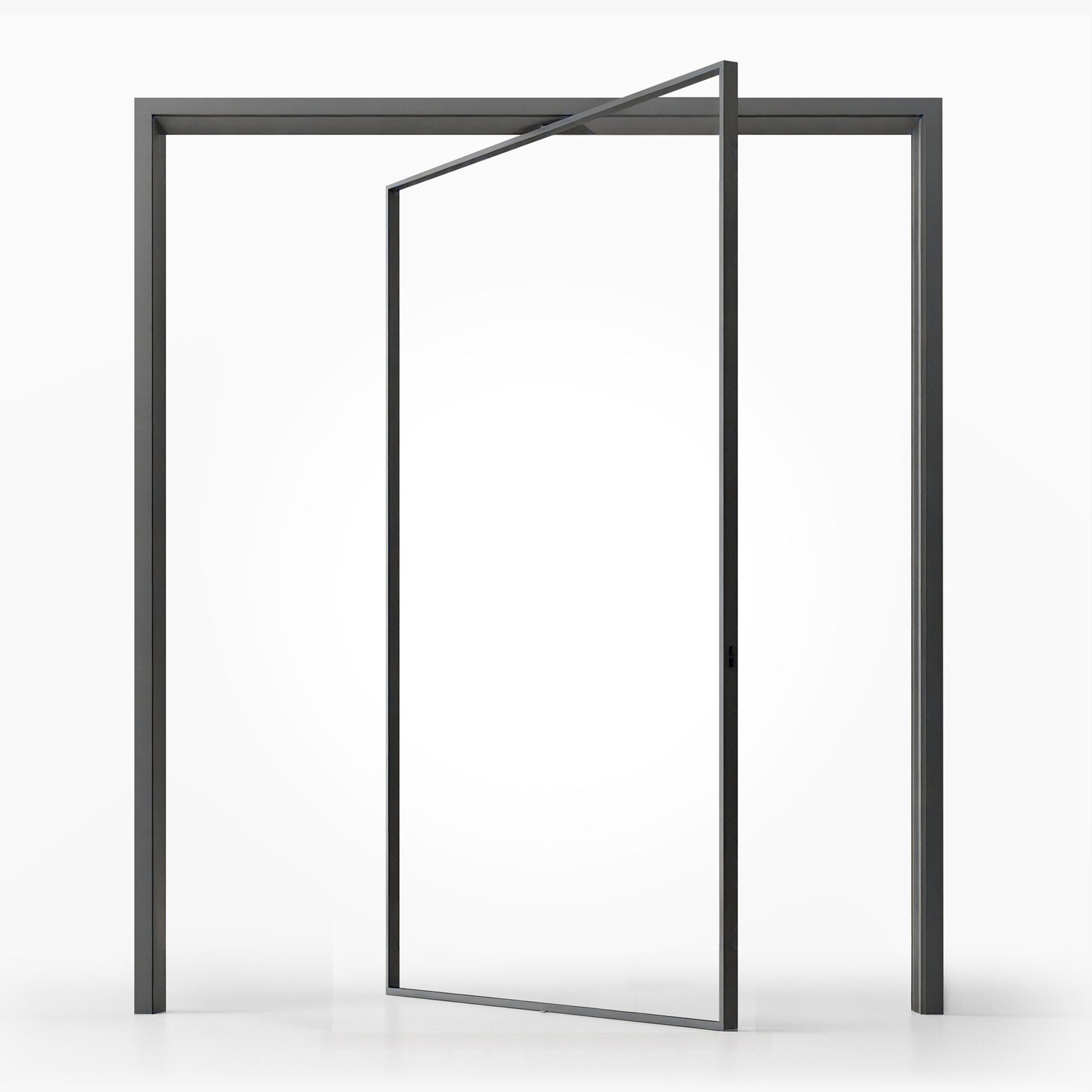 Modern Minimalist Aluminum Glass Pivot Door – Pamper Haus Design Shop