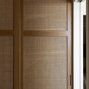 Custom Arch Design Solid Wood Rattan Cane Webbing Interior Door | Clos ...