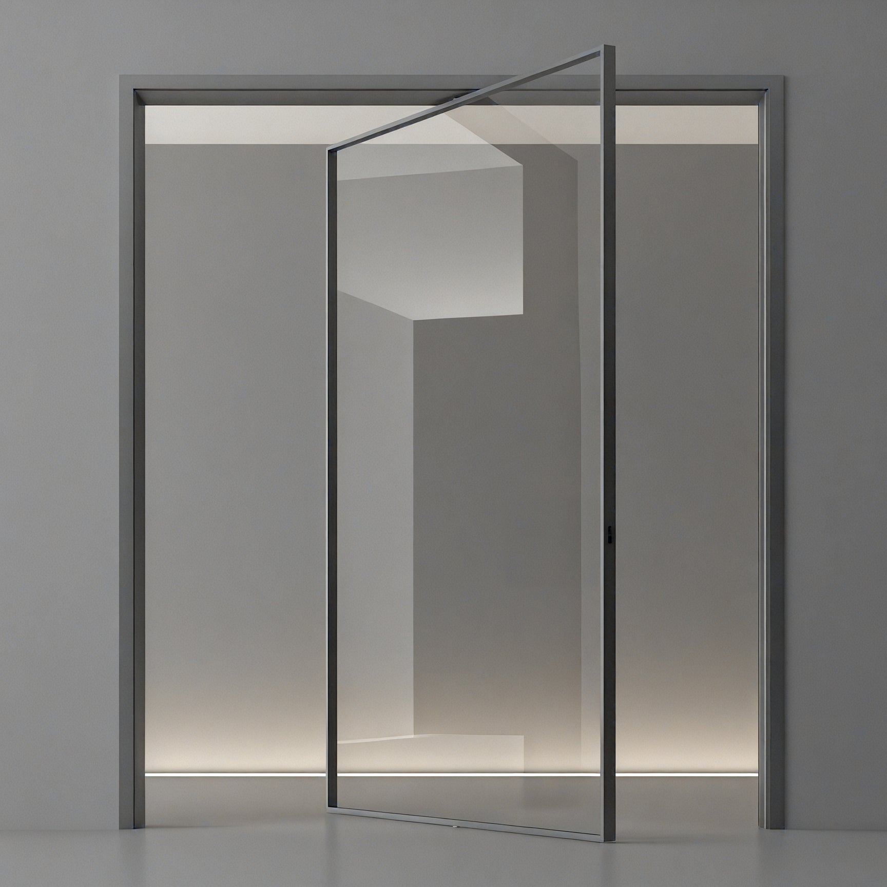 Modern Minimalist Aluminum Glass Pivot Door – Pamper Haus Design Shop