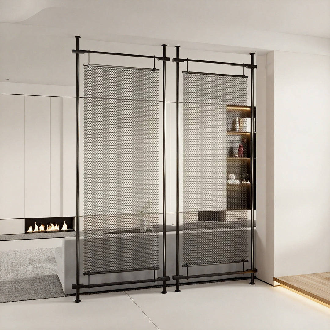 Modern Design Stainless Steel Decoration Mesh Panel Room Divider Priva ...