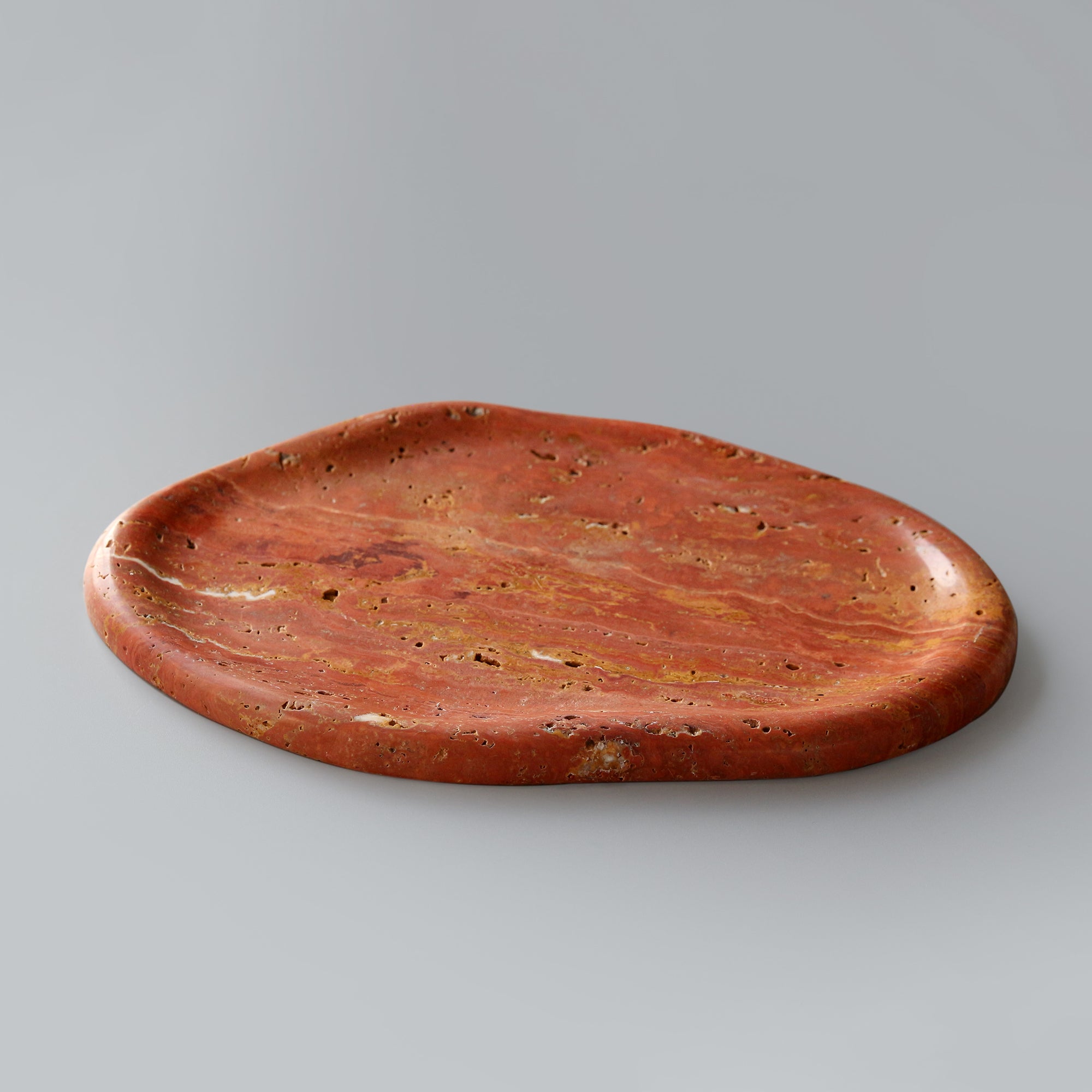 Natural Stone Cloud Plate | Rojo Alicante Marble – Pamper Haus Design Shop