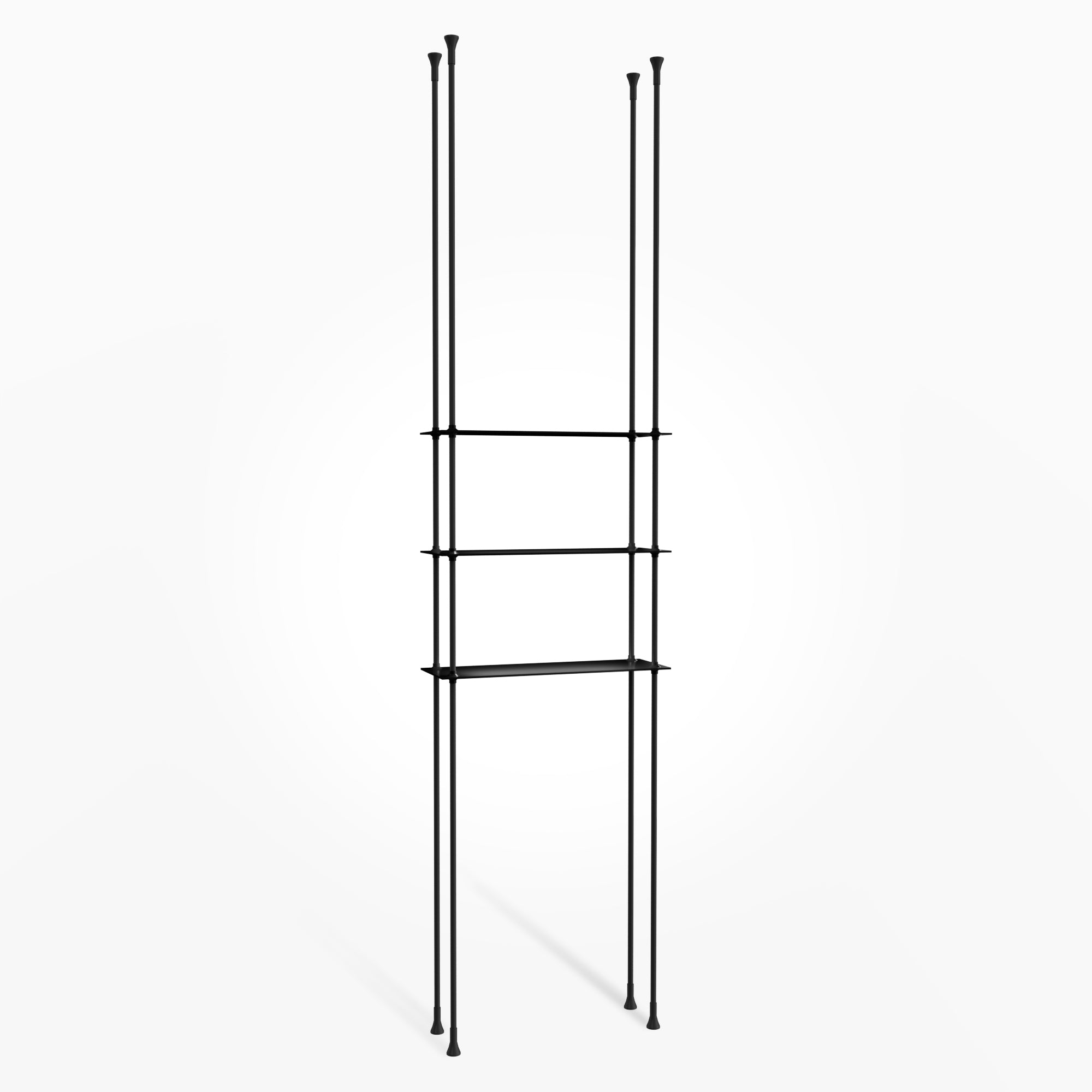 Modern Stainless Metal Ceiling Mount Shelving Unit – Pamper Haus Design ...