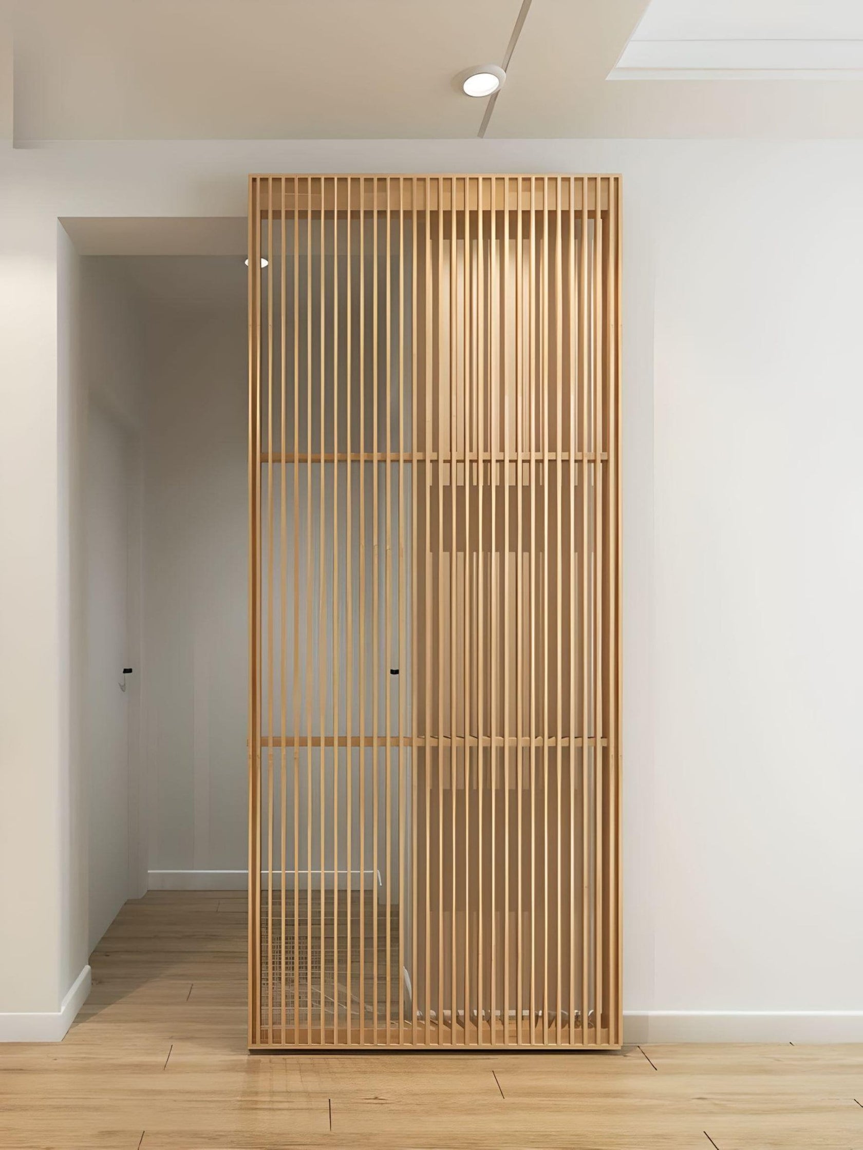 Modern Wood Slat Sliding Door | Asian Style Wood Slat Door | Modern Pi